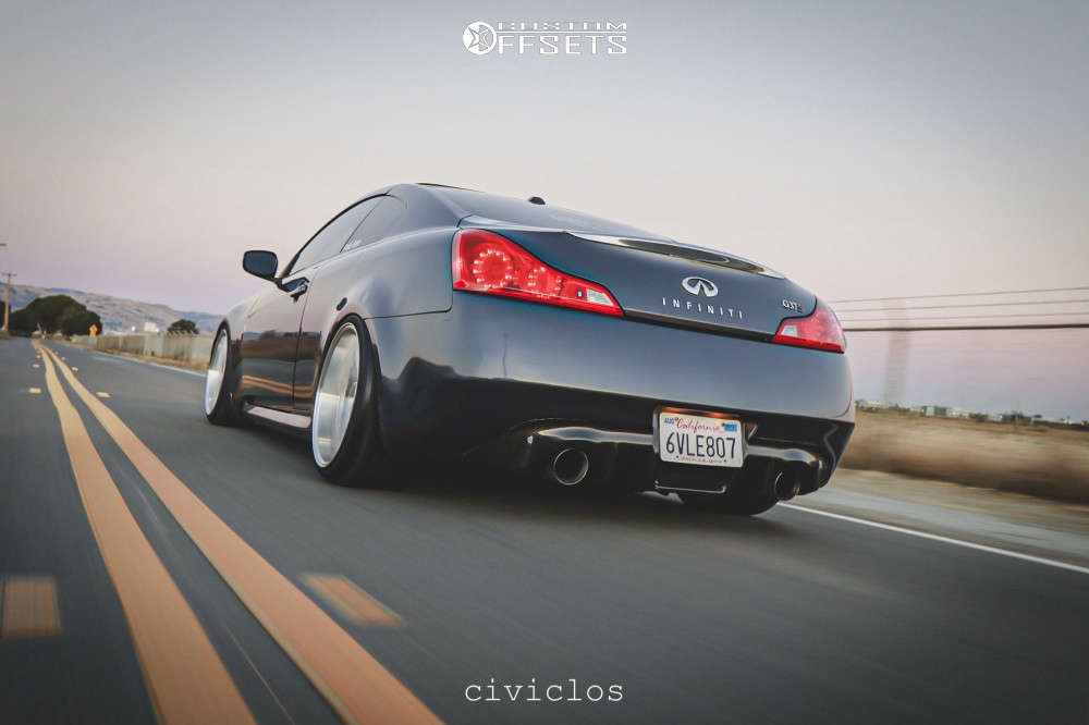 2008 INFINITI G37 with 19x9.5 22 Aodhan DS02 and 235/35R19 Leao Lead ...