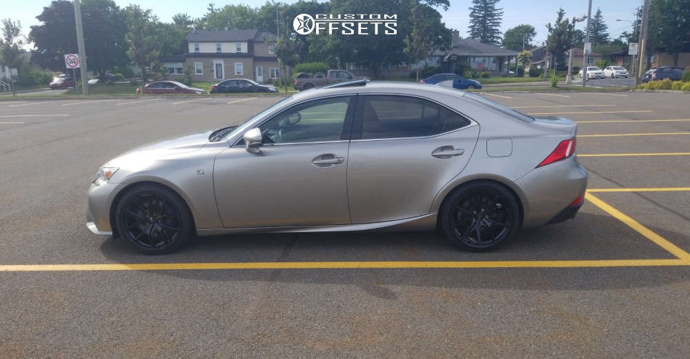 2016 Lexus IS300 Wheel Offset Nearly Flush Stock | 746987 | Custom Offsets