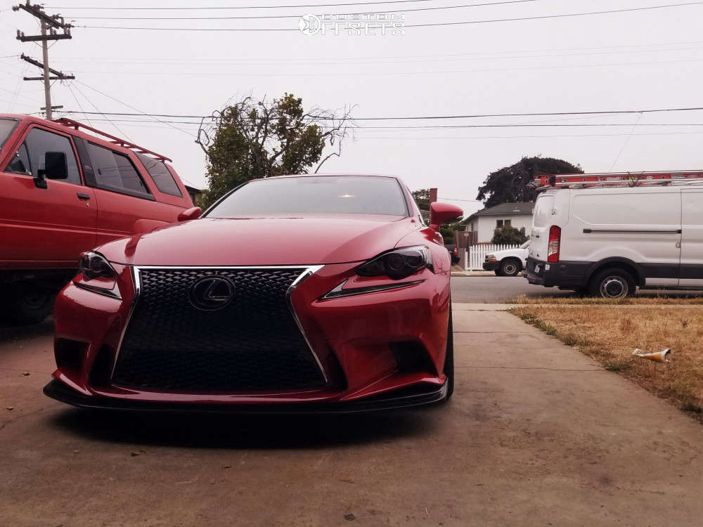 2016 Lexus IS200t with 19x8.5 35 Rohana RC10 and 235/35R19 Continental ...