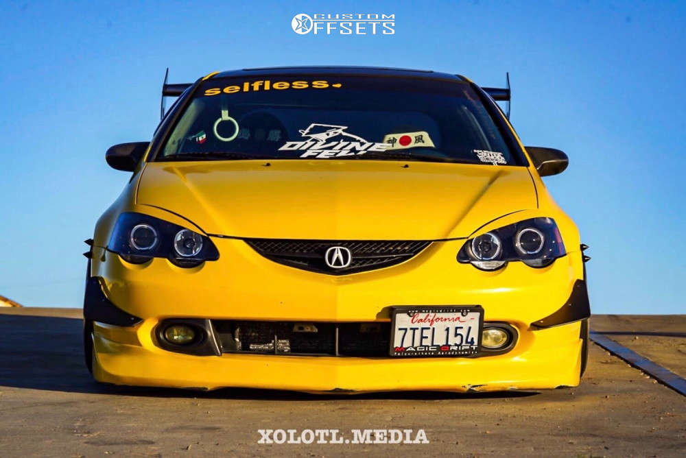 2003 Acura RSX with 17x9.5 17 Work VS XX and 215/35R17 Toyo Tires ...