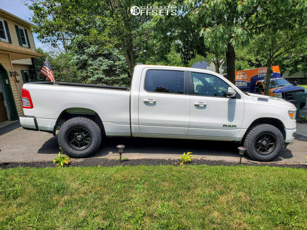 2019 Ram 1500 with 18x9 -12 Vision Split and 275/70R18 Falken Wildpeak ...