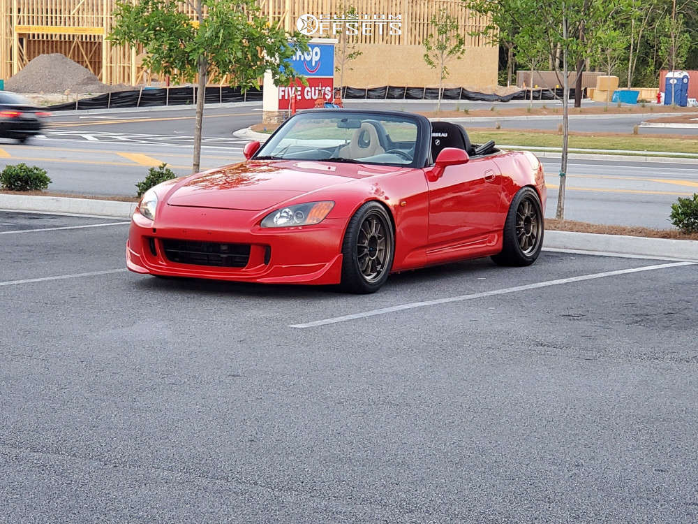 2001 Honda S2000 with 17x9 30 Konig Hypergram and 255/45R17 Riken ...