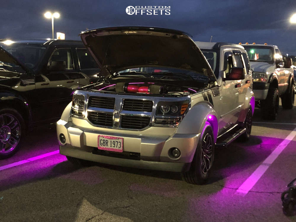 2009 Dodge Nitro with 17x7.5 45 Enkei Cuv and 245/75R17 Michelin ...