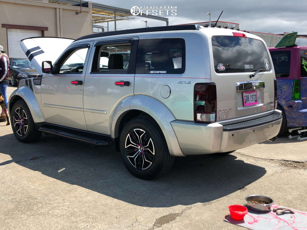 2009 Dodge Nitro with 17x7.5 45 Enkei Cuv and 245/75R17 Michelin ...