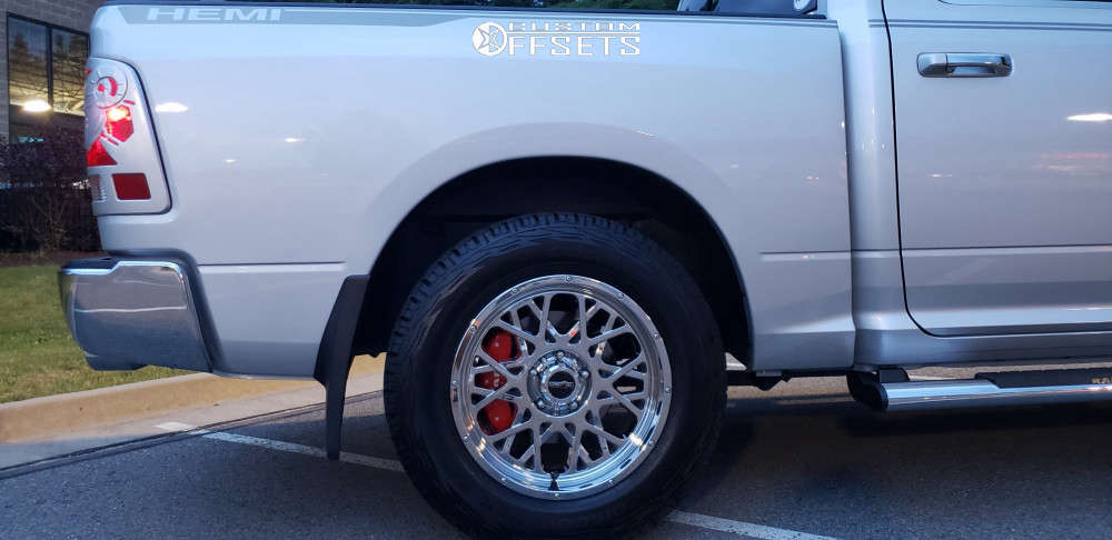 2018 Ram 1500 with 20x9 12 Vision Rocker and 305/55R20 Cooper ...