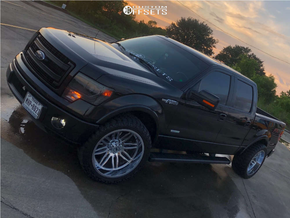 2014 Ford F-150 with 22x12 -44 Xtreme Force Xf5 and 33/12.5R22 Mark Ma ...