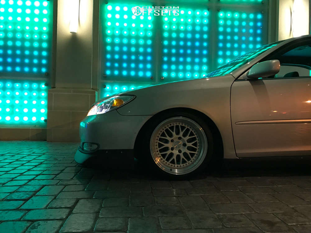 2004 Toyota Camry with 17x8.5 30 ESR Sr01 and 215/40R17 Nitto Neo Gen and Coilovers | Custom Offsets