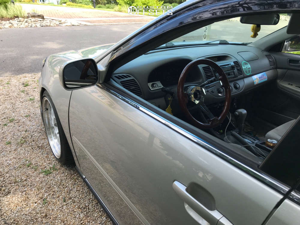 2004 Toyota Camry with 17x8.5 30 ESR Sr01 and 215/40R17 Nitto Neo Gen and Coilovers | Custom Offsets