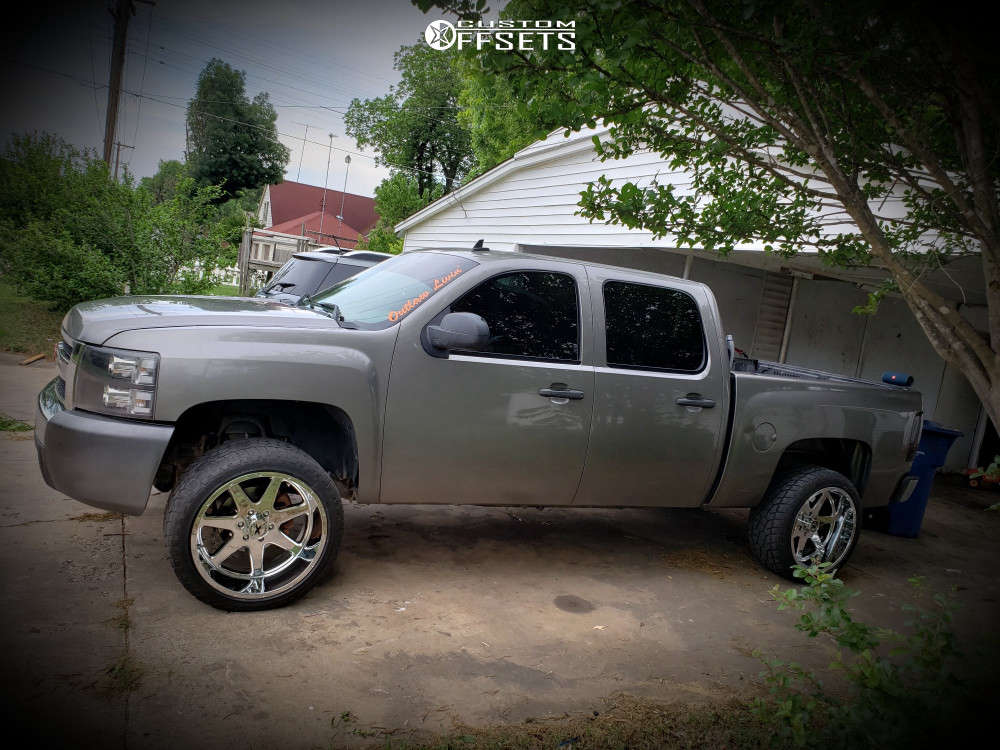 2007 Chevrolet Silverado 1500 with 22x12 -44 Xtreme Force Xf4 and 305 ...
