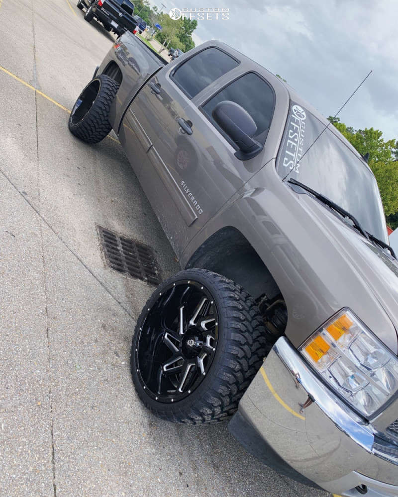 2013 Chevrolet Silverado 1500 with 24x12 -57 Vision Spyder and 33/12 ...