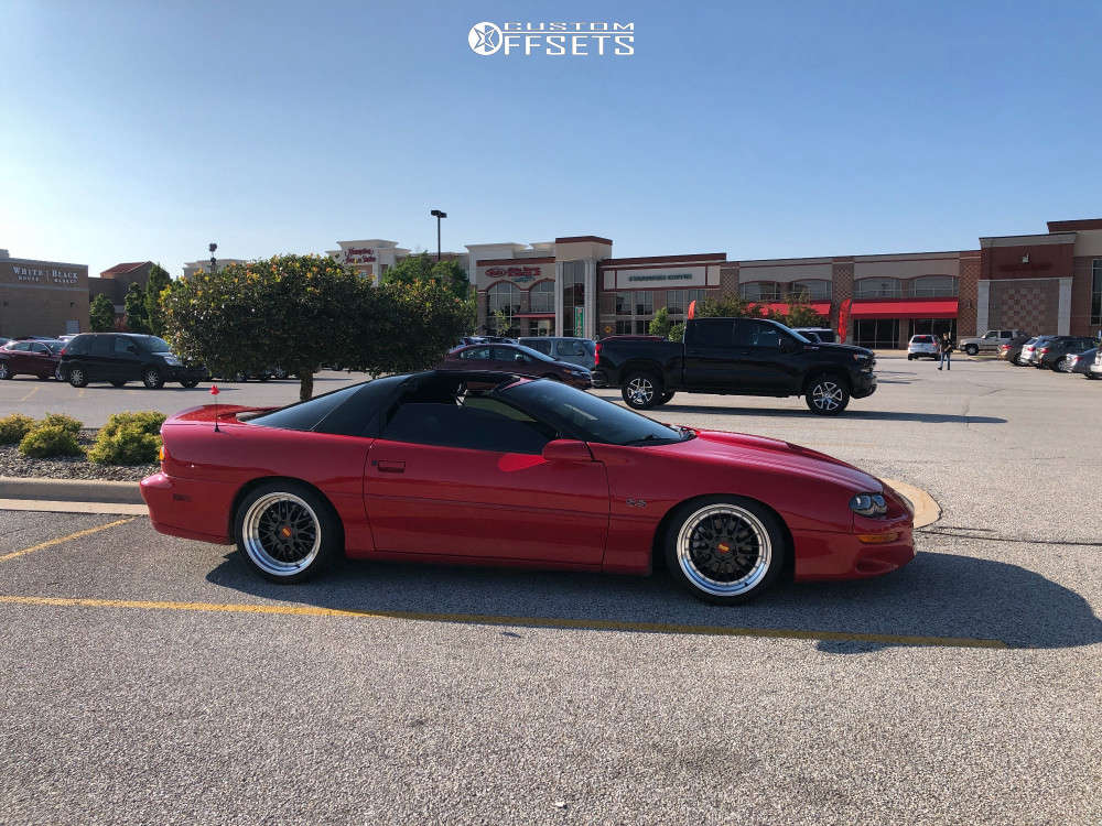 2002 Chevrolet Camaro with 18x9.5 35 ESR Sr05 and 265/35R18 Bridgestone ...