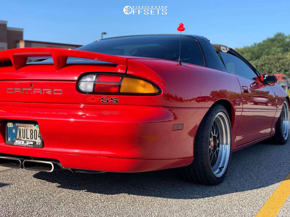 2002 Chevrolet Camaro with 18x9.5 35 ESR Sr05 and 265/35R18 Bridgestone ...