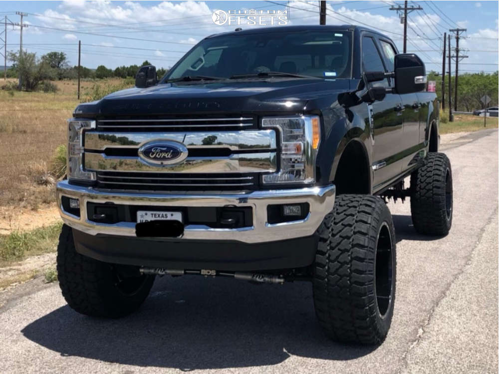 2017 Ford F-250 Super Duty with 24x14 -76 TIS 544BM and 40/15.5R24 Fury ...
