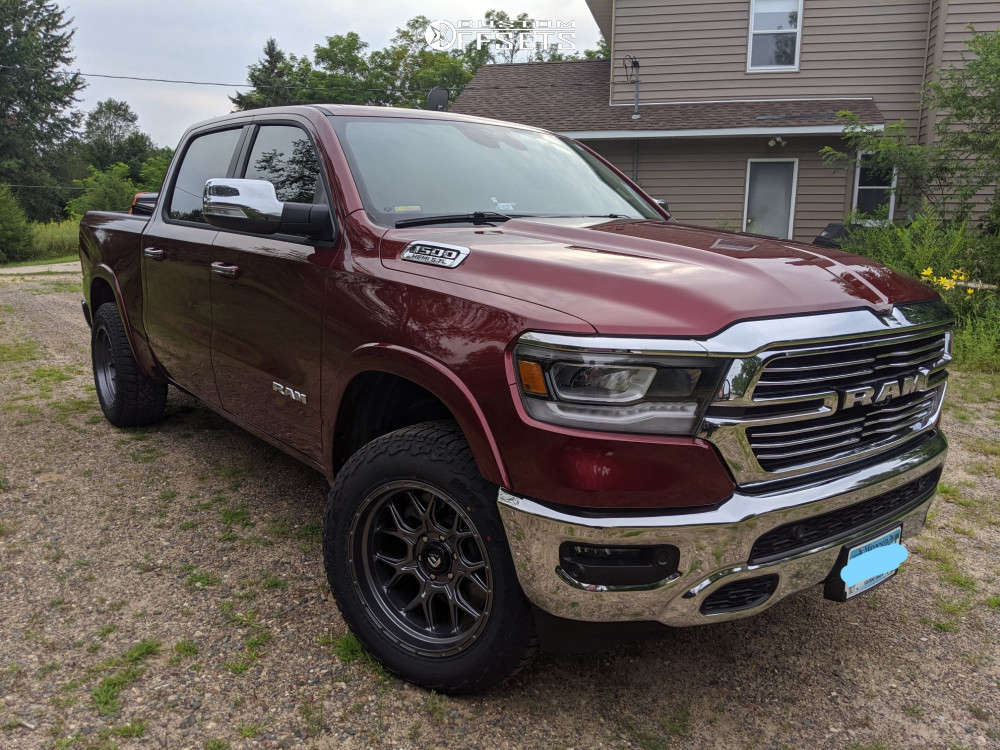 2019 Ram 1500 with 20x10 -18 Fuel Tech and 275/60R20 Falken WildPeak ...