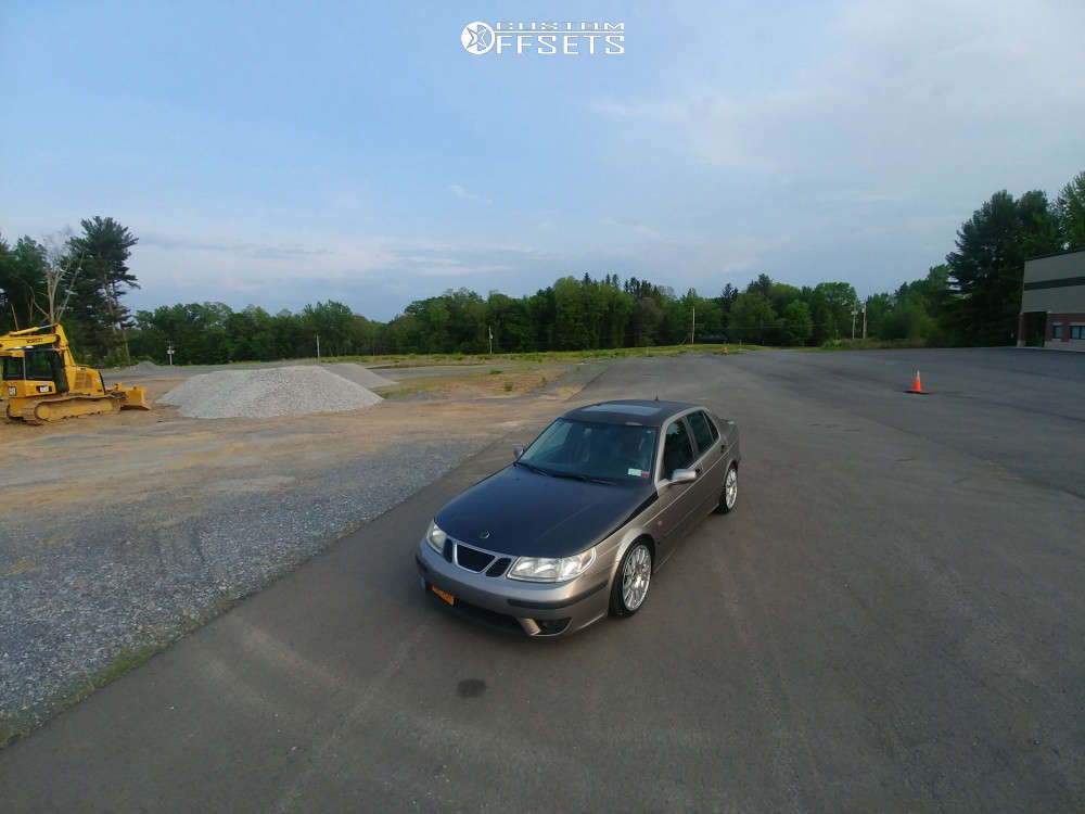 2005 Saab 9-5 with 18x8.5 38 BBS Ch and 225/40R18 Ohtsu Fp7000 and ...