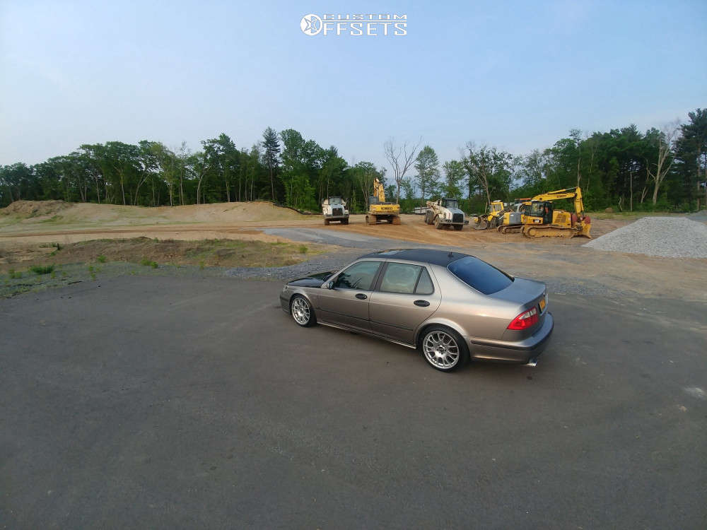 2005 Saab 9-5 with 18x8.5 38 BBS Ch and 225/40R18 Ohtsu Fp7000 and ...