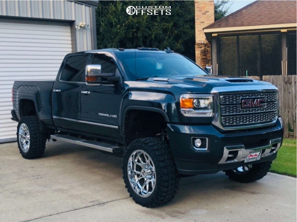 2018 GMC Sierra 2500 HD with 22x12 -44 Hostile Rage and 35/12.5R22 ...