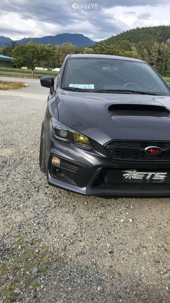 2018 Subaru WRX with 18x10.5 22 ESR Sr01 and 245/40R18 Nitto Neo Gen ...