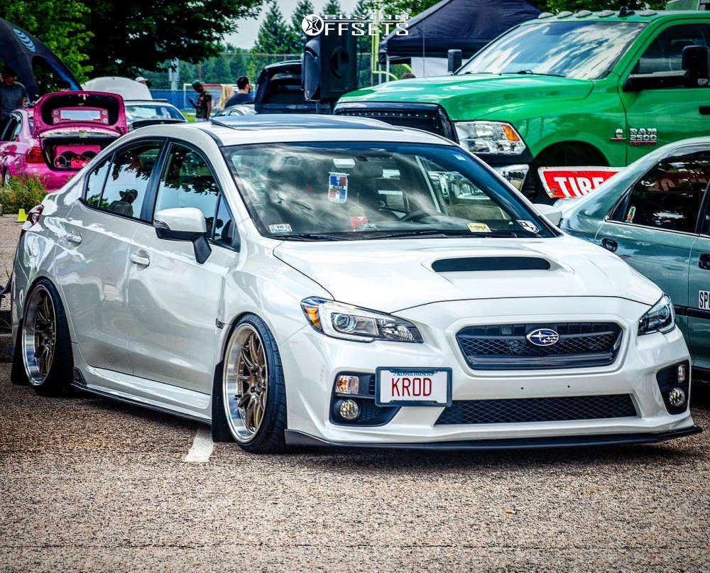 2016 Subaru WRX with 18x9.5 22 Aodhan Ds07 and 225/35R18 Federal SS595 ...