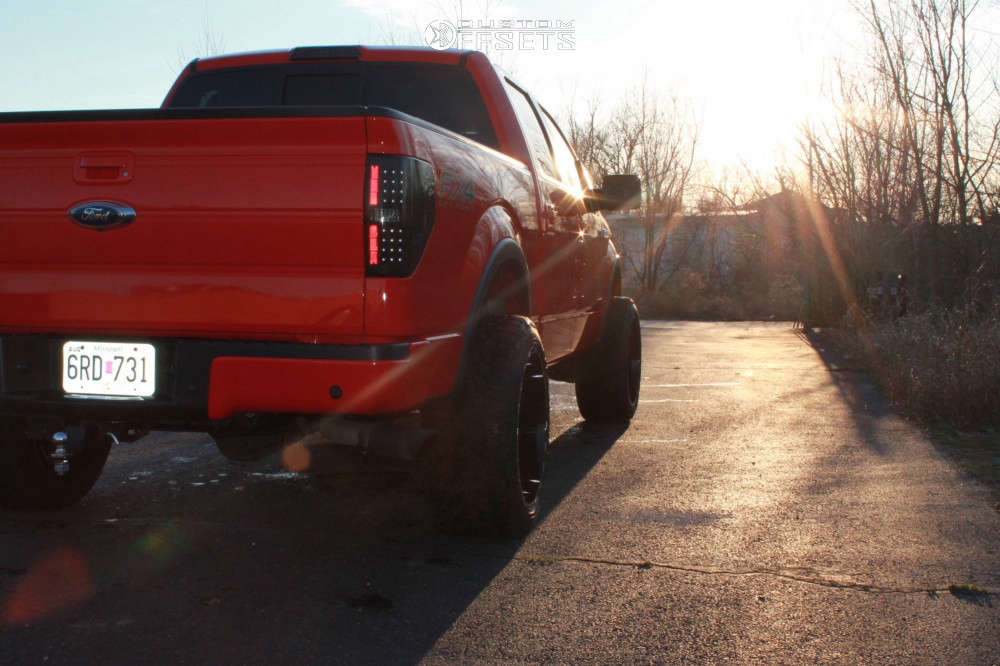 2012 Ford F-150 with 22x12 -44 TIS 544BM and 33/12.5R22 Toyo Tires Open ...