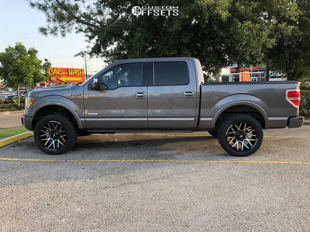 2014 Ford F-150 with 22x10 -22 Dropstars 654mb and 33/12.5R22 Toyo Tires Open Country A/T III ...