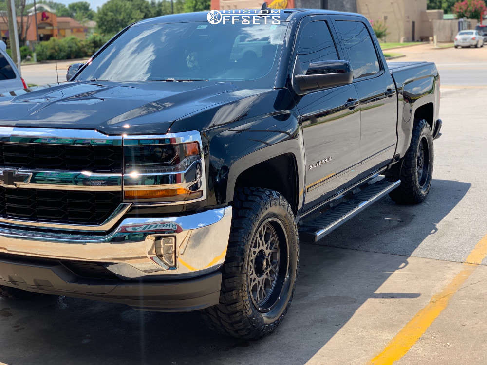 2018 Chevrolet Silverado 1500 with 20x9 10 Vision Rocker and 35/12.5R20 ...