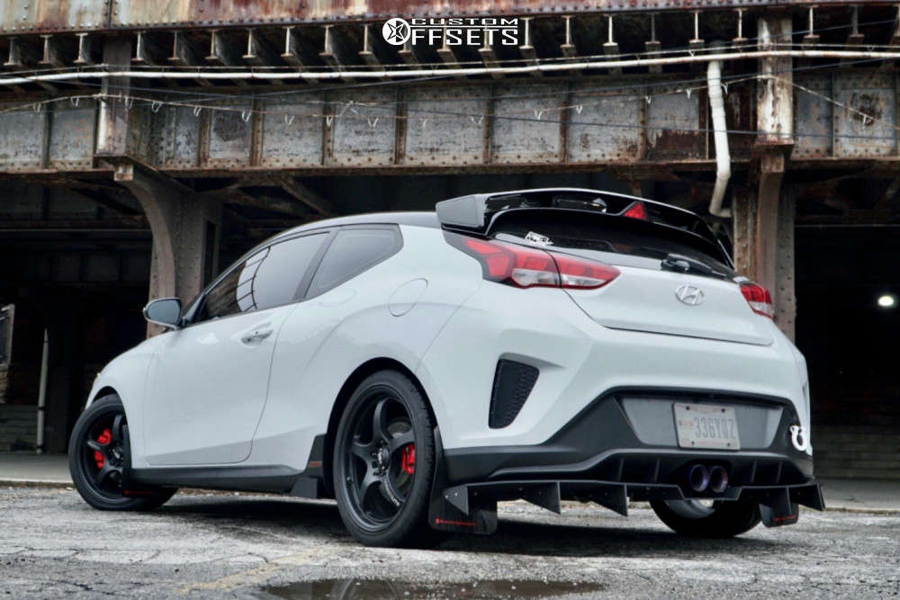 2019 Hyundai Veloster with 18x8 45 Motegi Mr131 and 225/40R18 Nitto Neo ...