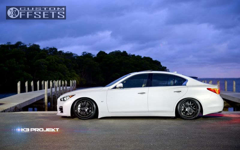 2014 INFINITI Q50 with 19x9 18 K3 Projekt IND Series - K37 and 225/30R19 NA LTX A-T2 and Lowered ...