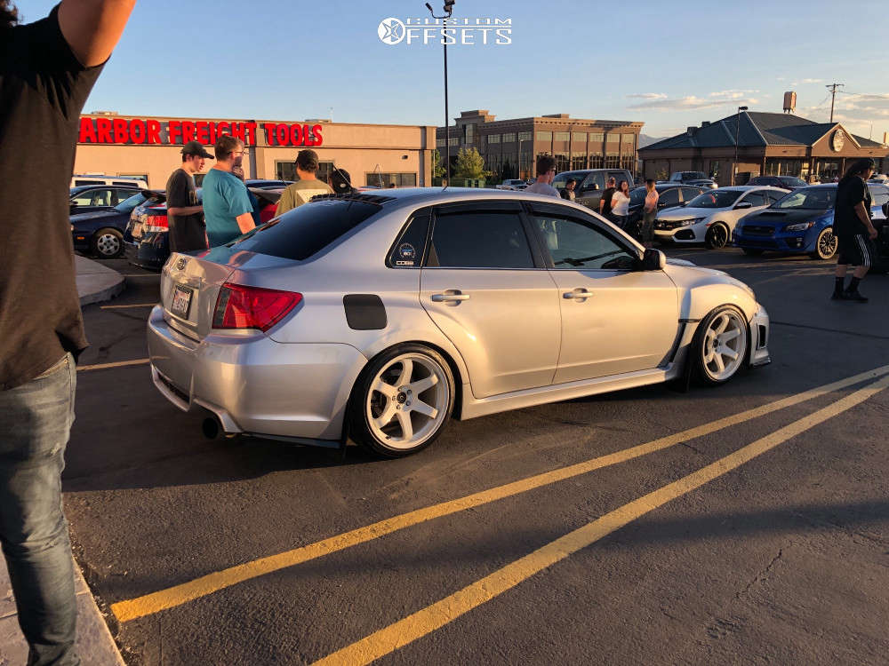 2013 Subaru WRX with 18x9.5 38 Rota Grid and 235/40R18 Lionhart and ...