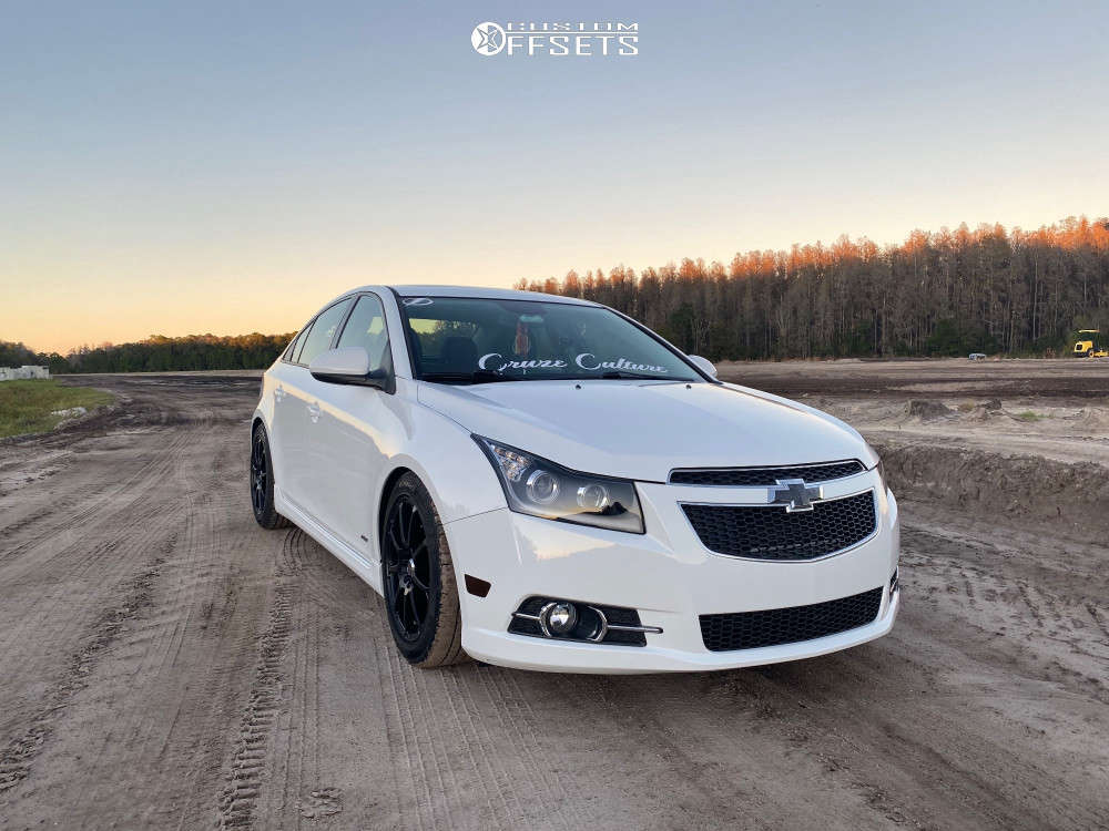 2014 Chevrolet Cruze with 17x8 38 Enkei EDR9 and 225/50R17 Kumho Ecsta ...