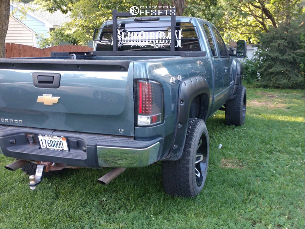 2008 Chevrolet Silverado 1500 with 22x12 -44 Dropstars 653mb and 325 ...