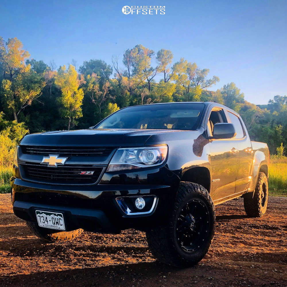 2016 Chevrolet Colorado with 18x9 1 Fuel Hostage and 275/65R18 Nitto ...