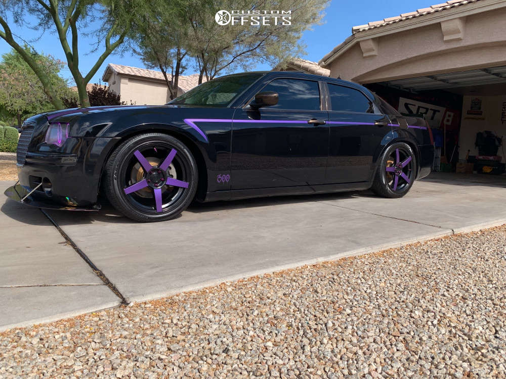 2010 Chrysler 300 with 20x8.5 20 Voxx Mga and 245/45R20 Kumho Ecsta Asx ...