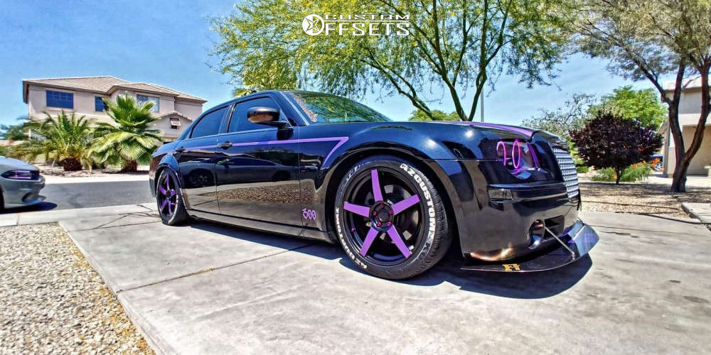 2010 Chrysler 300 with 20x8.5 20 Voxx Mga and 245/45R20 Kumho Ecsta Asx ...