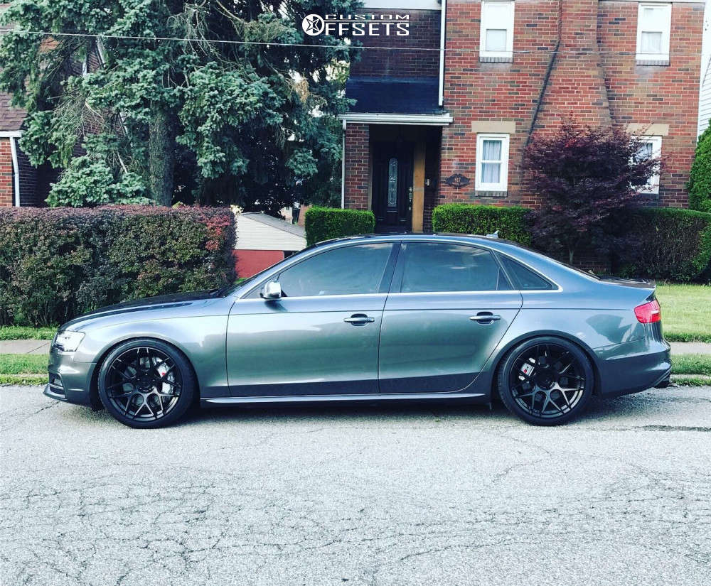 2015 Audi S4 with 19x9.5 35 Aodhan Ls002 and 255/35R19 Continental ExtremeContact DWS06 PLUS and ...