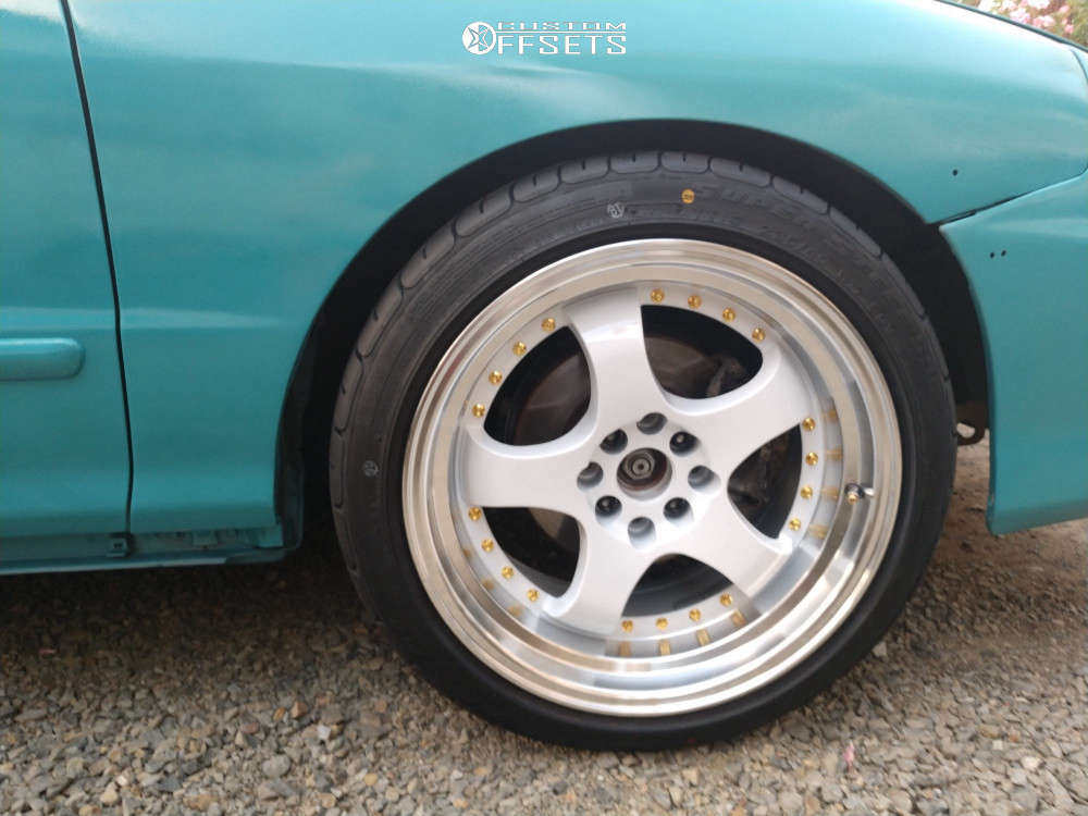 1994 Acura Integra with 17x9 25 Aodhan Ah03 and 235/40R17 Federal SS595 and Stock | Custom Offsets