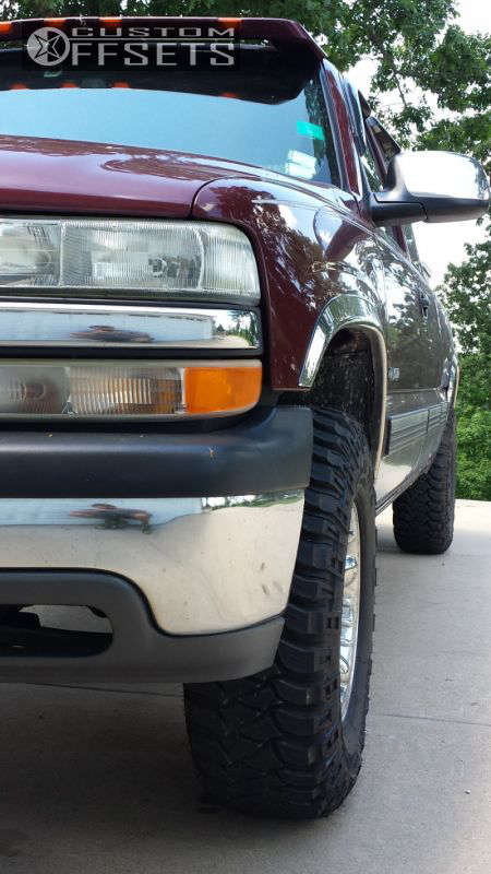 2000 Chevrolet Silverado 1500 with 16x8 0 Axe Offroad 146 and 265/75R16 Mickey Thompson Baja ...