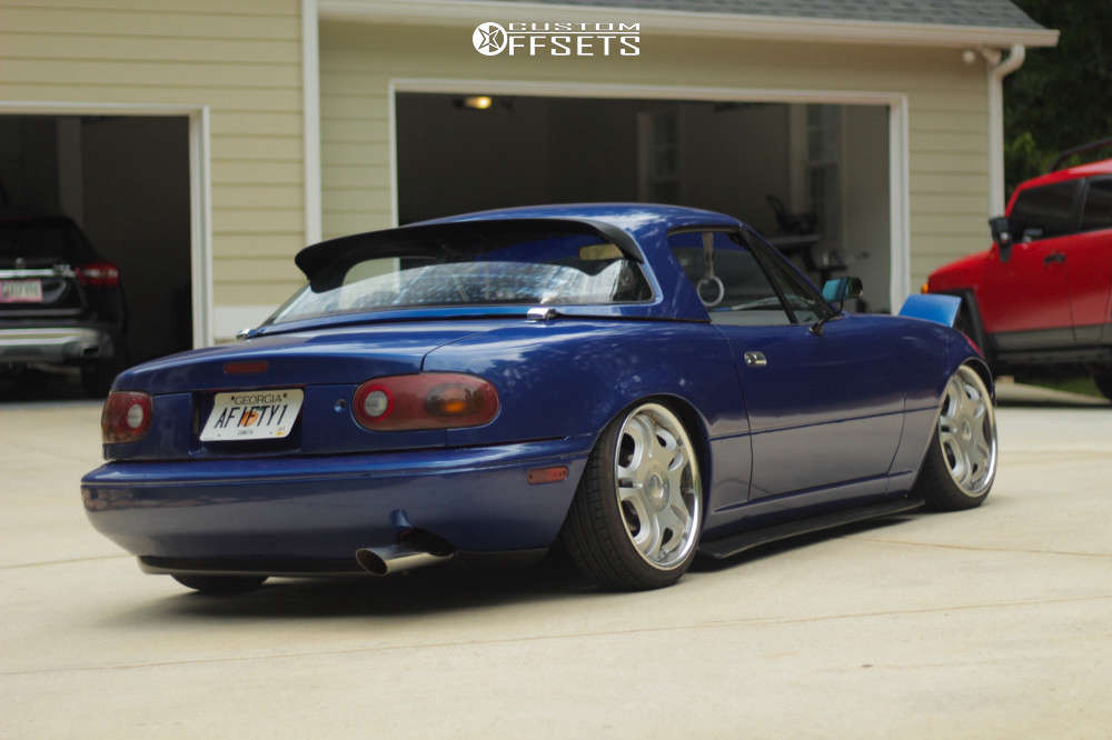 1990 Mazda Miata with 17x7 45 Lowenhart Ld1 and 165/45R17 Achilles Atr ...