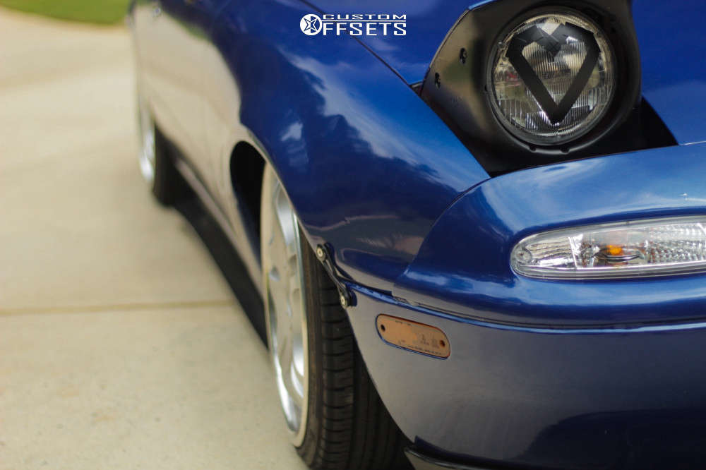 1990 Mazda Miata with 17x7 45 Lowenhart Ld1 and 165/45R17 Achilles Atr ...