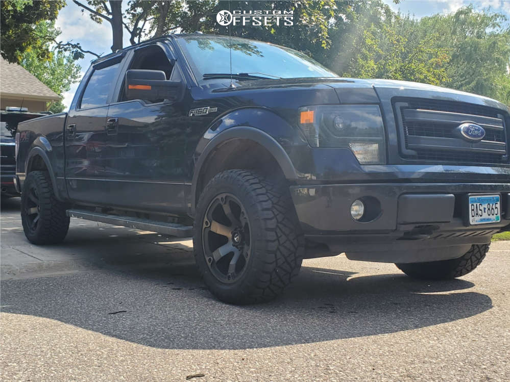 2014 Ford F-150 with 20x10 -18 Fuel Beast and 33/12.5R20 Nitto Ridge ...