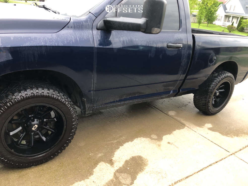 2012 Ram 1500 with 20x10 -25 Vision Bomb and 33/12.5R20 Atturo Trail ...