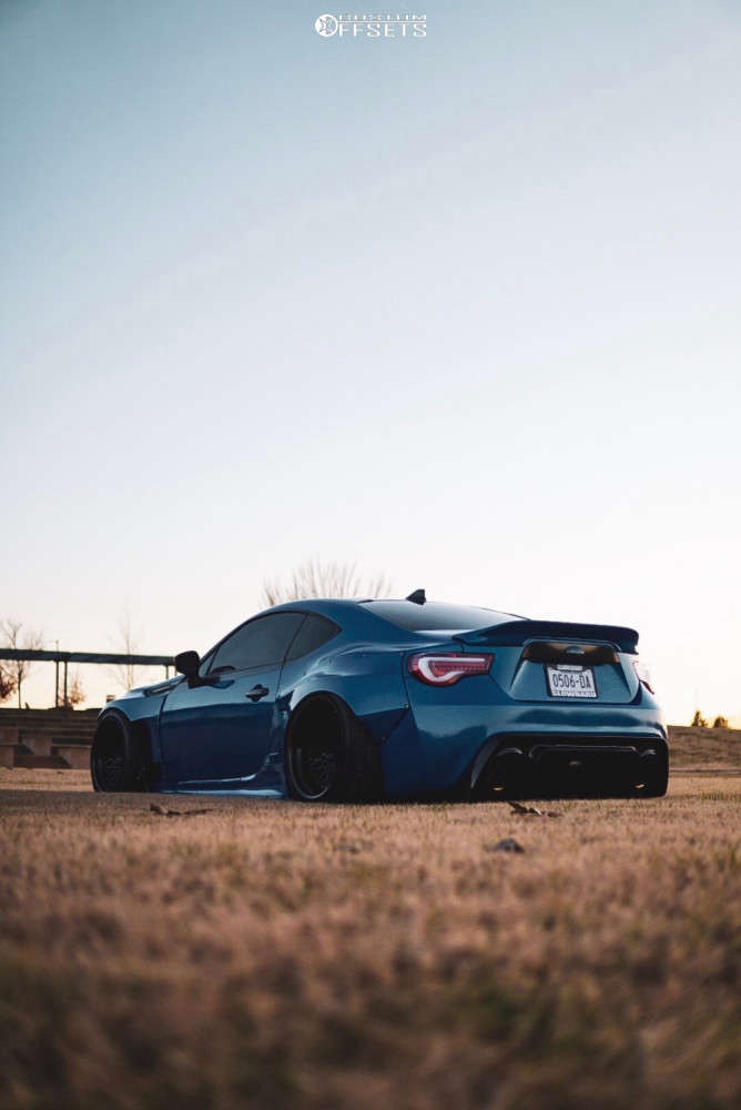 2014 Subaru BRZ with 18x10.5 25 Rotiform Lhr and 235/40R18 Nitto Nt01 ...