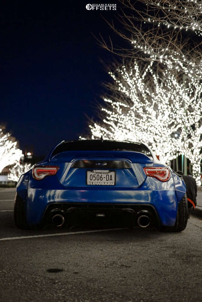 2014 Subaru BRZ with 18x10.5 25 Rotiform Lhr and 235/40R18 Nitto Nt01 ...