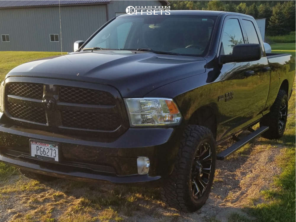 2015 Ram 1500 with 20x9 1 Fuel Assault and 33/11.5R20 Nitto Ridge ...