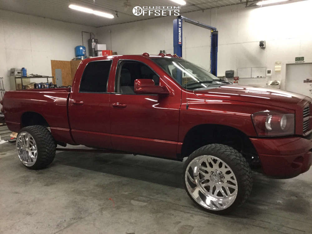 2008 Dodge Ram 2500 with 24x14 -73 American Force Trax Ss and 33/12 ...