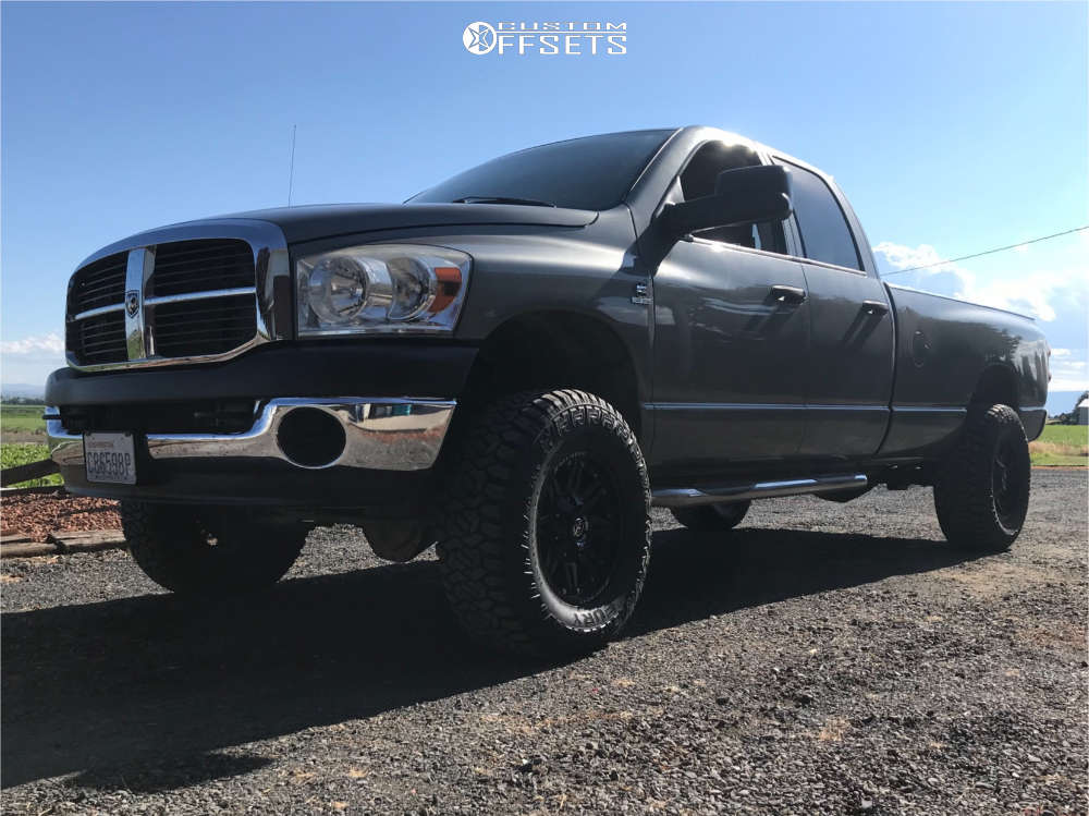 2008 Dodge Ram 2500 with 18x9 -12 XF Offroad Xf-204 and 35/12.5R18 Fury ...