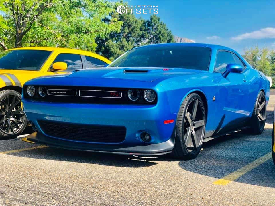 2015 Dodge Challenger with 22x9 18 Niche Milan and 265/35R22 Goodyear ...