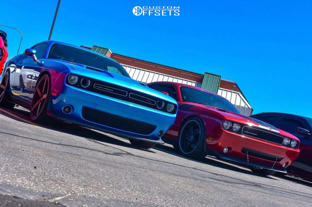 2015 Dodge Challenger with 22x9 18 Niche Milan and 265/35R22 Goodyear ...