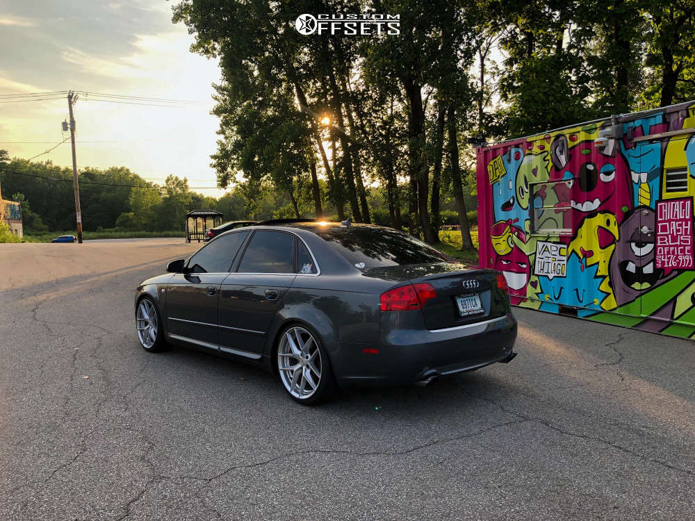2008 Audi A4 Quattro with 19x8.5 35 Rotiform Flg and 225/35R19 Sumitomo ...
