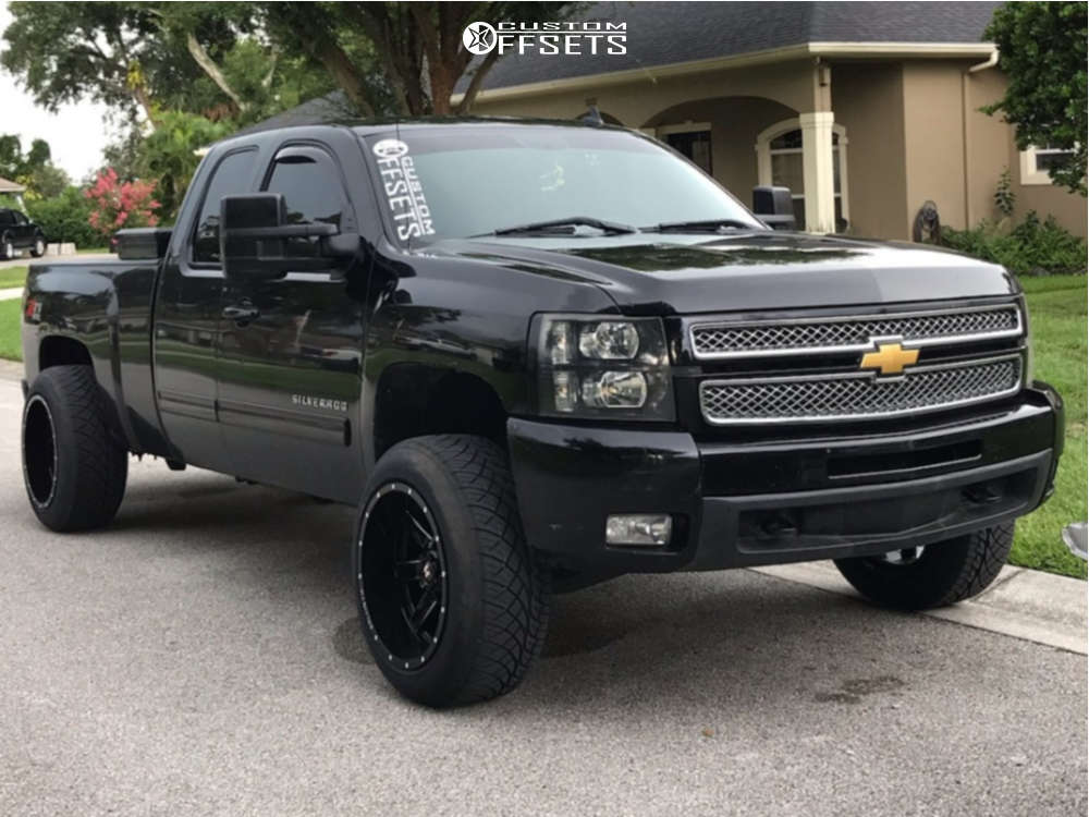 2013 Chevrolet Silverado 1500 with 20x12 -44 Ballistic Rage and 275 ...